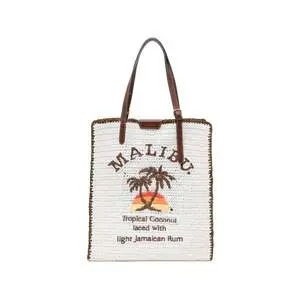 ANYA HINDMARCH Raffia Tote - Cream