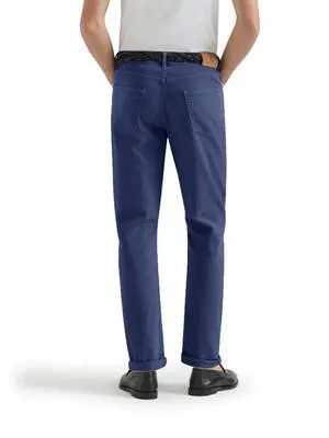 Brunello Cucinelli Five-pocket Garment-dyed Denim Trousers