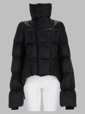 Rick Owens Padded Nylon Jacket - Black