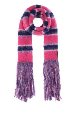 Marni Embroidered Mohair Blend Scarf - Multicolor