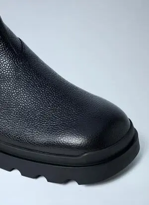 Prada Stamped Leather Boots