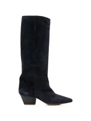 FORTE_FORTE Suede Leather Boots - Multicolor