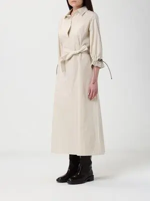 Max Mara Midi Cotton Chemisier Dress - Brown