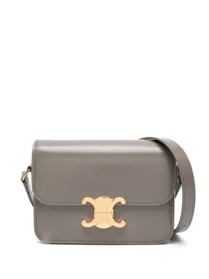 Celine Triomphe Teen Leather Shoulder Bag