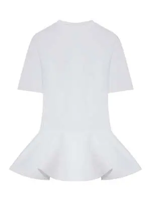 Alaïa Cotton Jersey Crinoline T-shirt - White