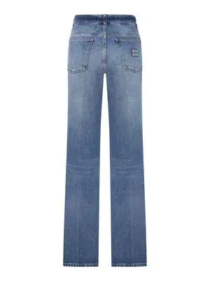 Miu Miu Straight Leg Denim Jeans - Multicolor