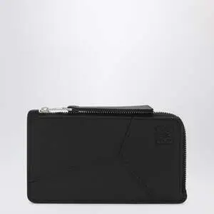 Loewe Leather Puzzle Coin Purse With Cardholder - Black