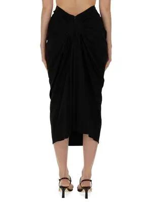 Dries Van Noten Draped Midi Skirt