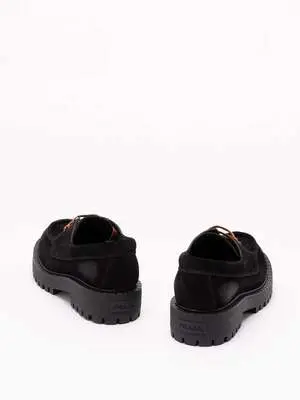 Prada Laced Suede Loafers