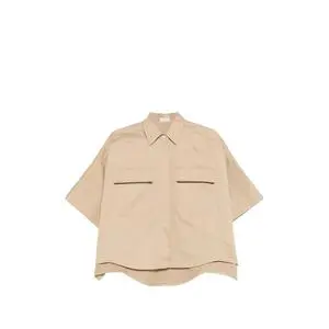 Brunello Cucinelli Neutrals Tops Shirts - Cream