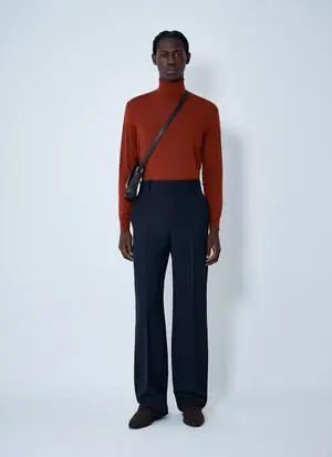 Saint Laurent Wool Turtleneck Sweater - Red