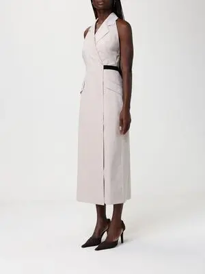 Max Mara Cime Cotton And Wool Blend Midi Dress - Cream
