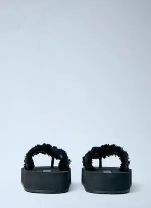 Balenciaga Jet Lag Thong-strap Sandals - Black