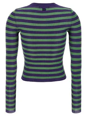 Dolce & Gabbana Striped Viscose Sweater - Multicolor