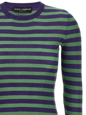 Dolce & Gabbana Striped Viscose Sweater - Multicolor