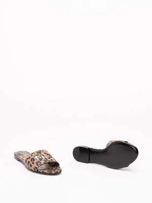 Dolce & Gabbana Leather Sliders - Multicolor
