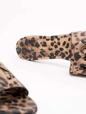 Dolce & Gabbana Leather Sliders - Multicolor