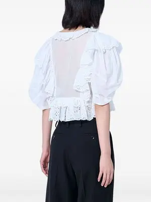 Chloé Crop Ruffle Top - Multicolor