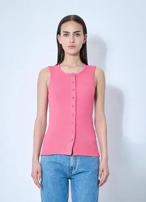 JW Anderson Button-down Tank Top - Pink