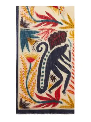 Etro Modal Scarf With Mirror Print - Multicolor