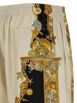 Versace Coral Theatre' Print Bermuda Shorts - Multicolor