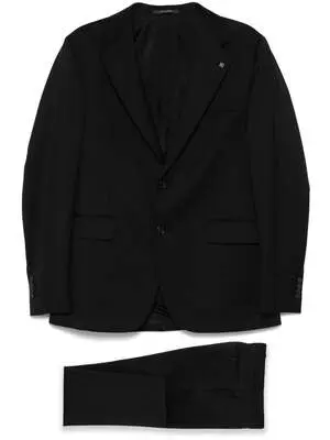 Tagliatore Two-piece Wool Dress - Black