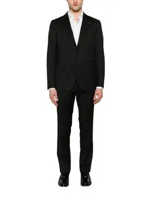 Tagliatore Two-piece Wool Dress - Black