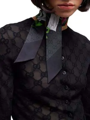 Gucci Printed Silk Scarf