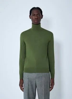 Saint Laurent Fine Knit Turtleneck Sweater - Multicolor
