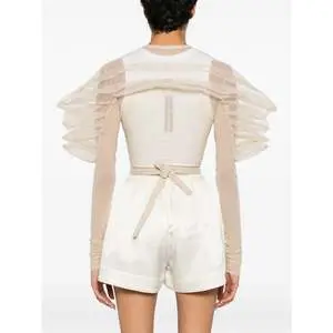 Rick Owens Neutrals Tops Blouses - Cream