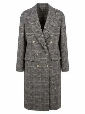 ERMANO SCERVINO Ermanno Scervino Double-breasted Wool Coat - Multicolor