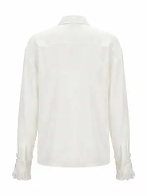 ERMANO SCERVINO Ermanno Scervino Silk Ruffled Lace Shirt