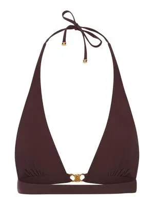 Celine Triomphe Triangle Top In Matte Jersey