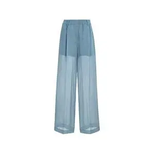 Brunello Cucinelli Trousers Palazzo Pants - Blue