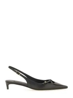Dolce & Gabbana Tassel Slingback Shoe - Black