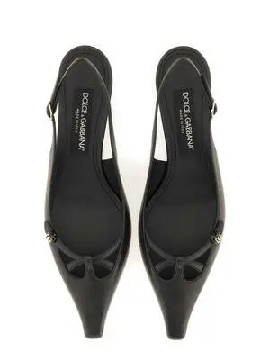 Dolce & Gabbana Leather Slingback Shoe