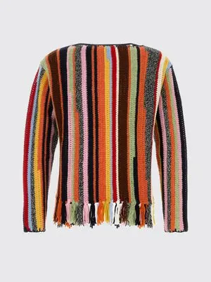 Prada Striped Wool And Cashmere Crewneck Sweater - Multicolor