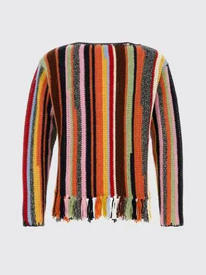 Prada Striped Wool And Cashmere Crewneck Sweater - Multicolor