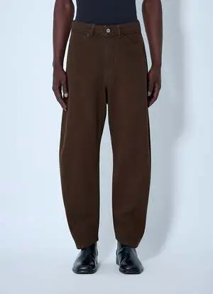 LEMAIRE Wide-leg Denim Trousers - Brown