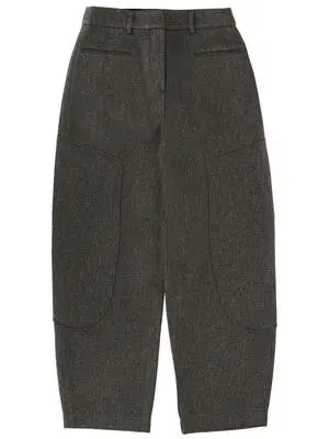 GANNI Mouline Pants - Green