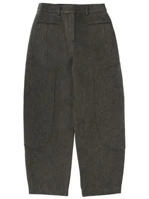 GANNI Mouline Pants - Green