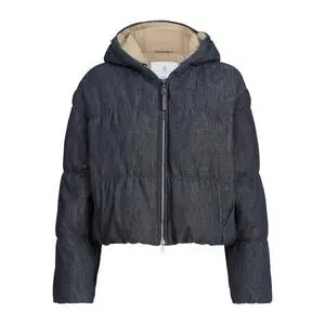Brunello Cucinelli Jackets Puffer Jackets - Blue