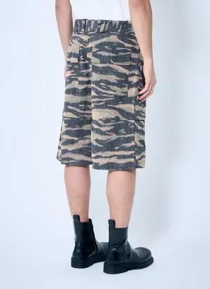 JIL SANDER Belted Camo Shorts