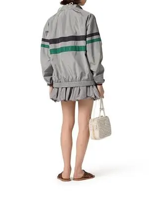 Miu Miu Tec Canvas Mini Skirt