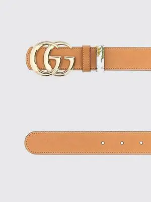 Gucci Leather Belt - Cream