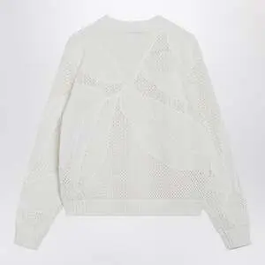 Max Mara Embroidered Cotton Crewneck Sweater