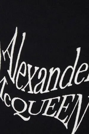 Alexander McQueen Logo Embroidered Cotton Shorts - Multicolor