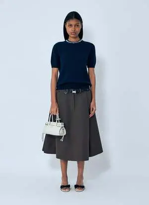 Prada Wool And Cashmere Crew-neck Sweater