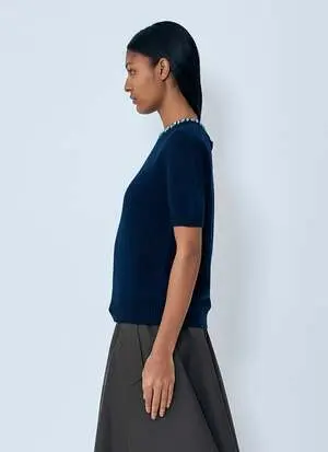Prada Wool And Cashmere Crew-neck Sweater