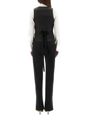 Alexander McQueen Wool Corset Vest